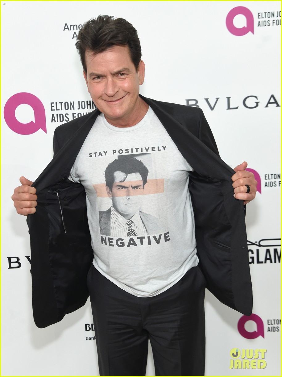 Charlie Sheen Makes Rare Appearance at Oscar Viewing Party: Photo ...