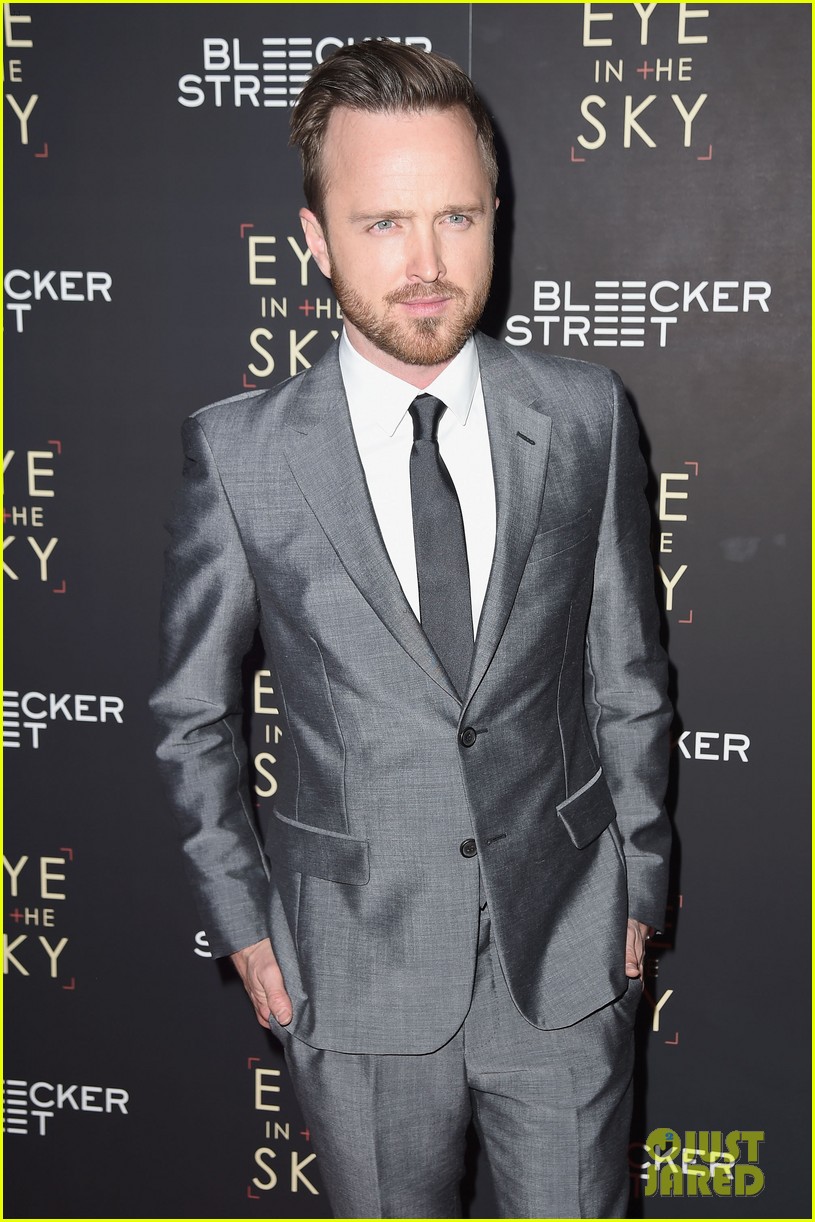 Aaron Paul & Helen Mirren Premiere 'Eye in the Sky' in NYC: Photo ...