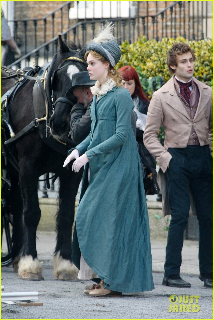 Douglas Booth & Elle Fanning Get Playful For 'A Storm In The Stars ...