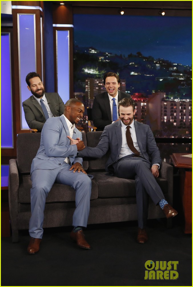 Chris Evans, Sebastian Stan, Anthony Mackie & Paul Rudd Face Off In ...