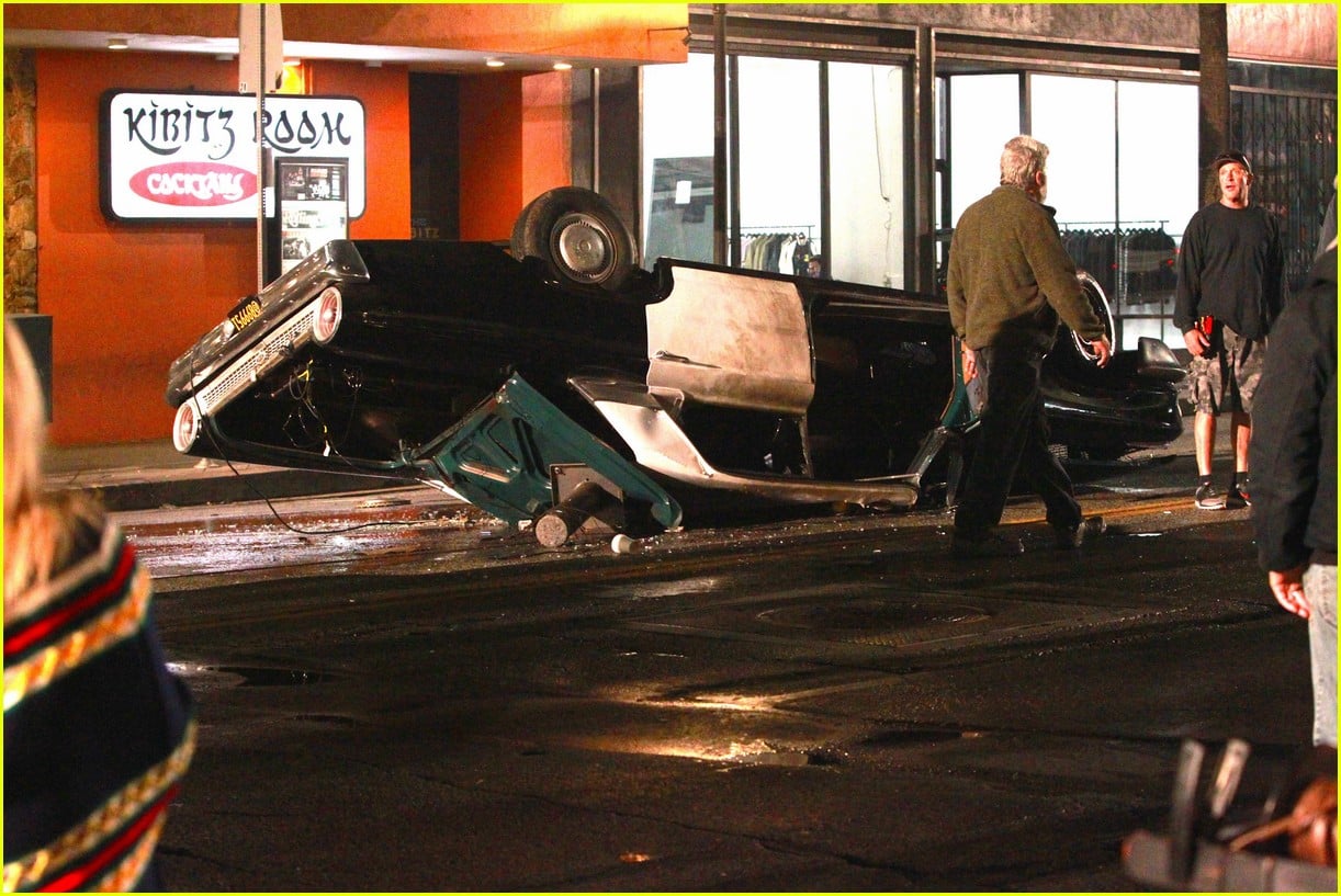 Seth Rogen & Josh Hutcherson Film Explosion Scene for 'Future Man ...