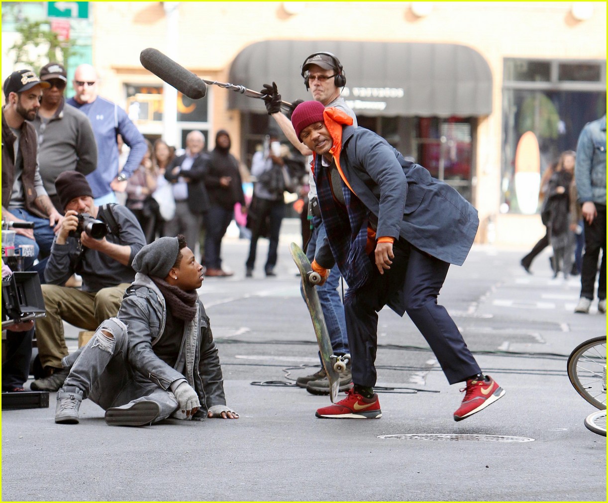 Will Smith & Cast of 'Collateral Beauty' Continue Work on Movie: Photo ...