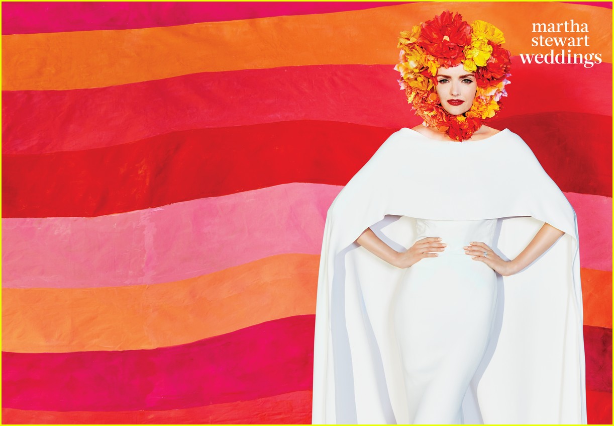 Lydia Hearst Models Bridal Looks for 'Martha Stewart Weddings': Photo ...