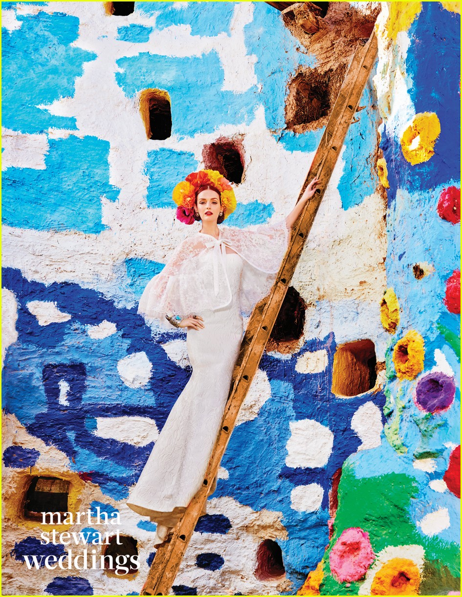 Lydia Hearst Models Bridal Looks for 'Martha Stewart Weddings': Photo ...