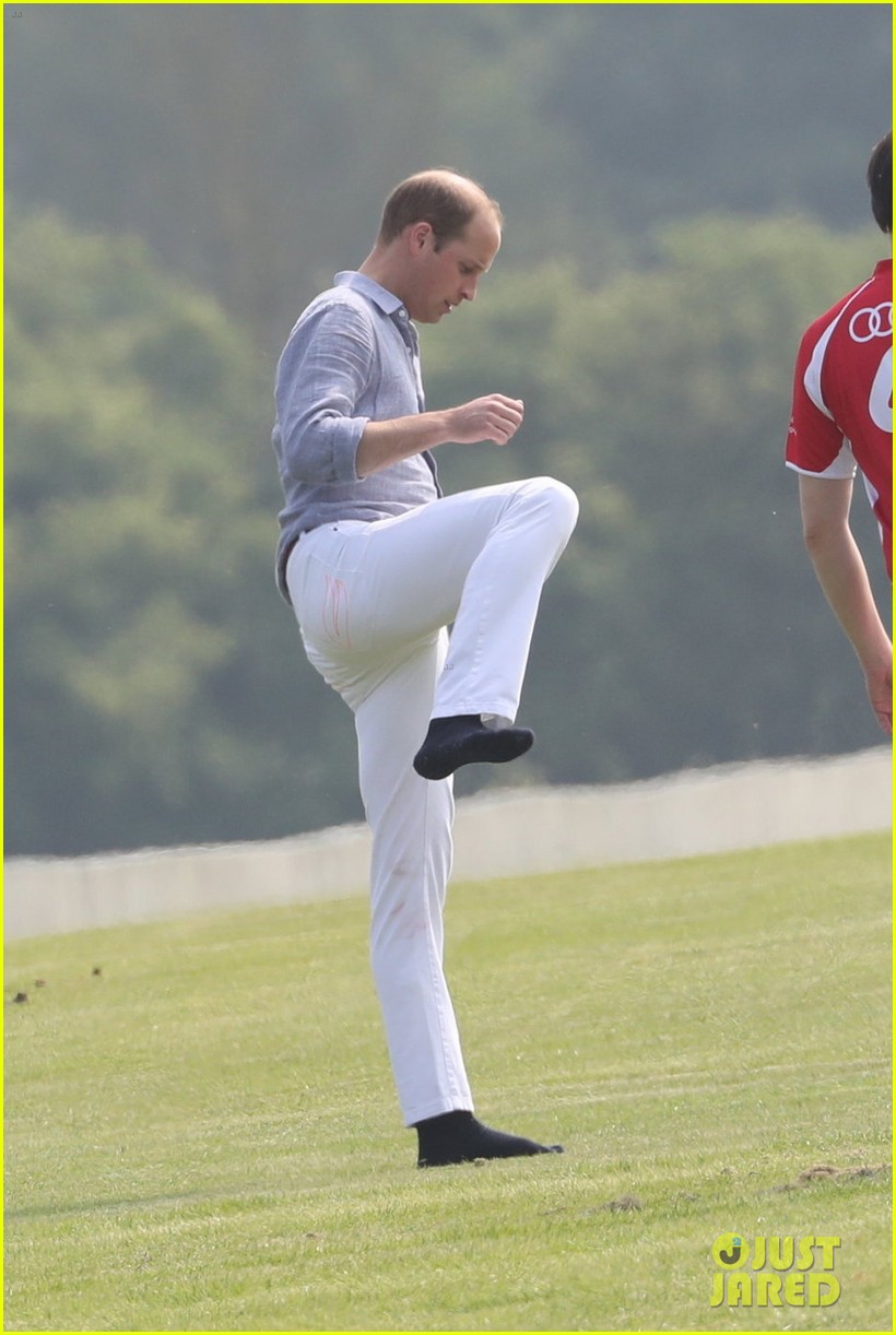 Prince William Does Yoga Stretches Before Polo Match: Photo 3669453 ...