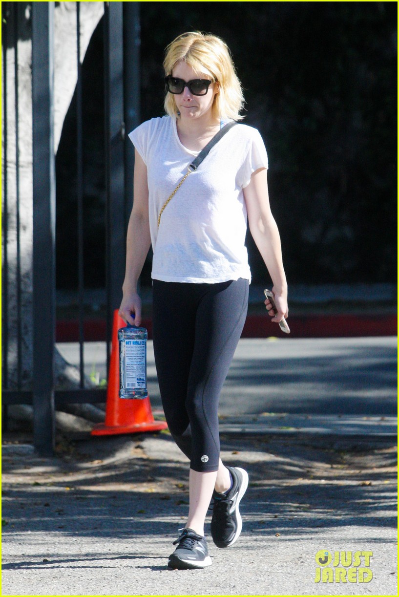 Emma Roberts Heads To Workout After John Stamos Joins 'Scream Queens ...