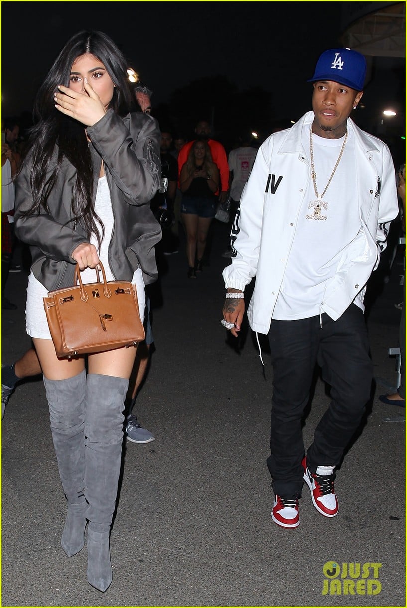 Kylie Jenner & Tyga Couple Up at Kanye West Show in LA: Photo 3691205 ...