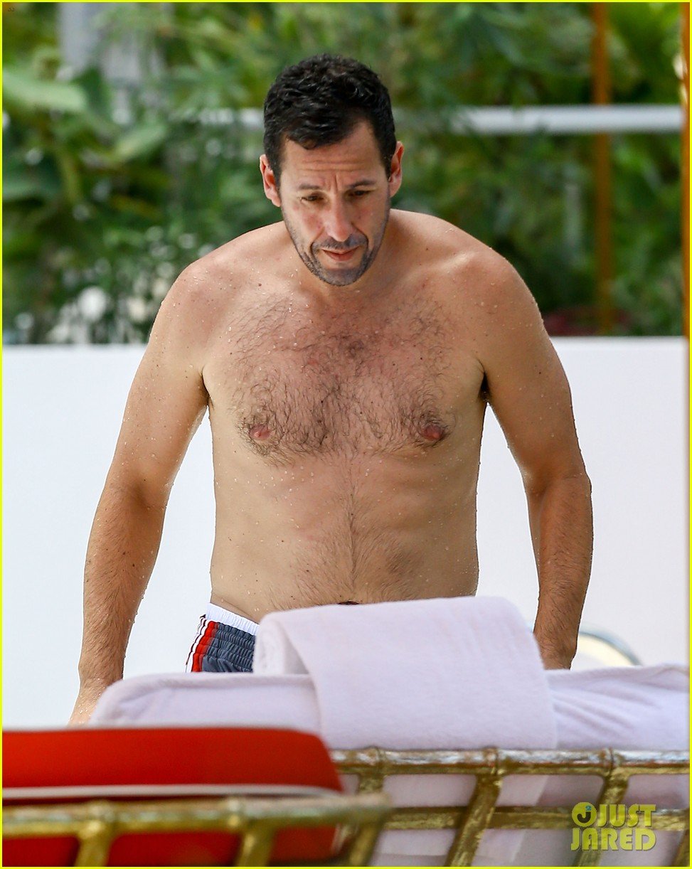 Adam Sandler Goes Shirtless for Miami Trip with Wife Jackie: Photo ...