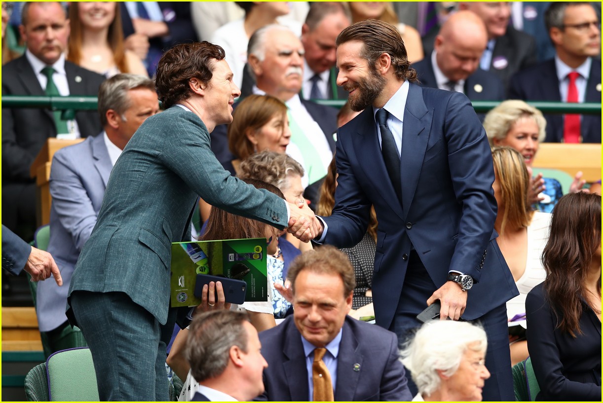 Bradley Cooper & Benedict Cumberbatch Sit Together for Wimbledon Finals ...