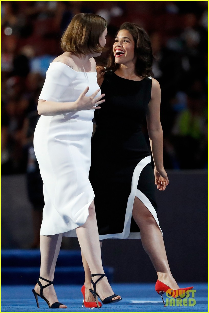 Lena Dunham & America Ferrera Bash Donald Trump in DNC Speech (Video ...