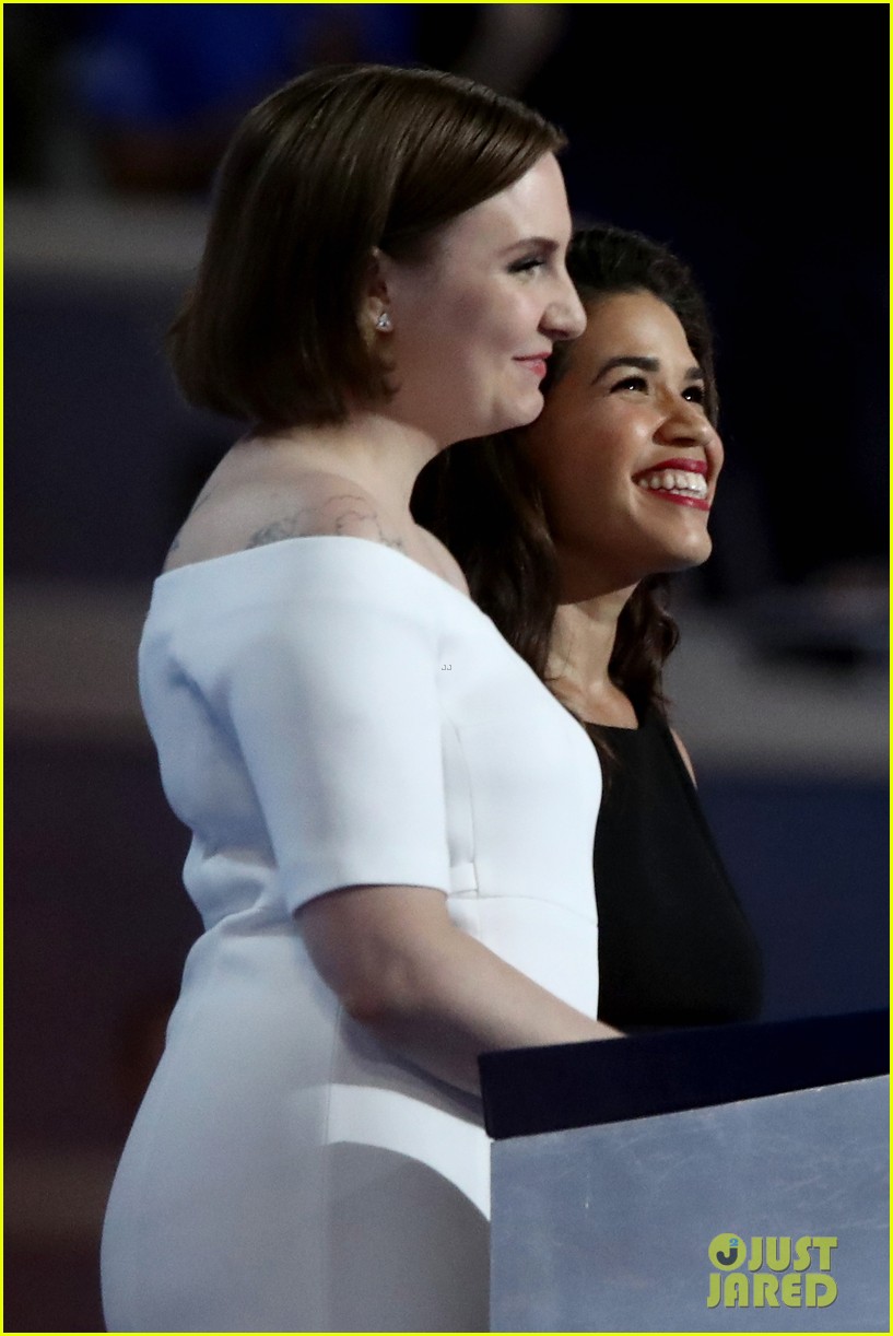 Lena Dunham & America Ferrera Bash Donald Trump in DNC Speech (Video ...