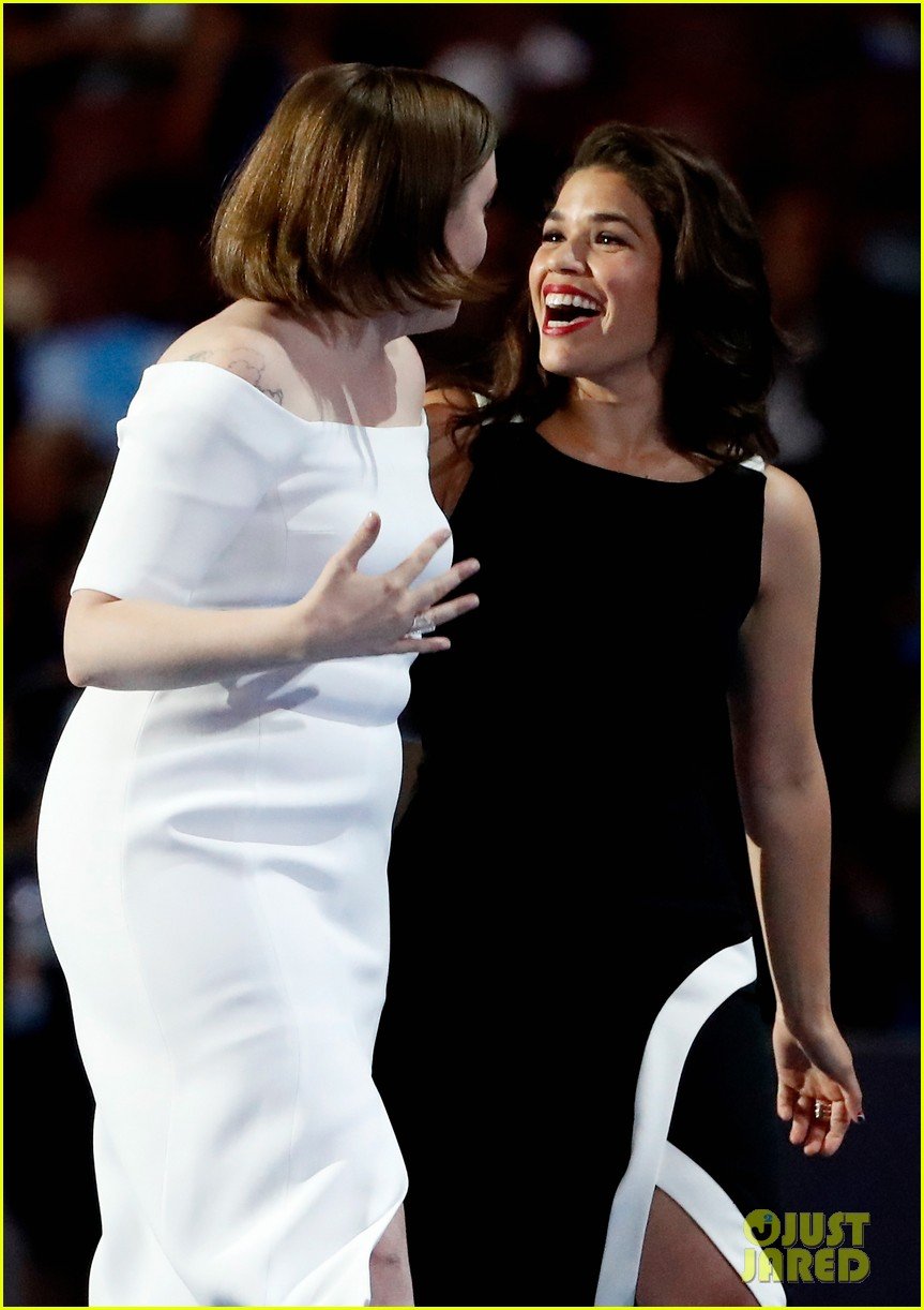 Lena Dunham & America Ferrera Bash Donald Trump in DNC Speech (Video ...