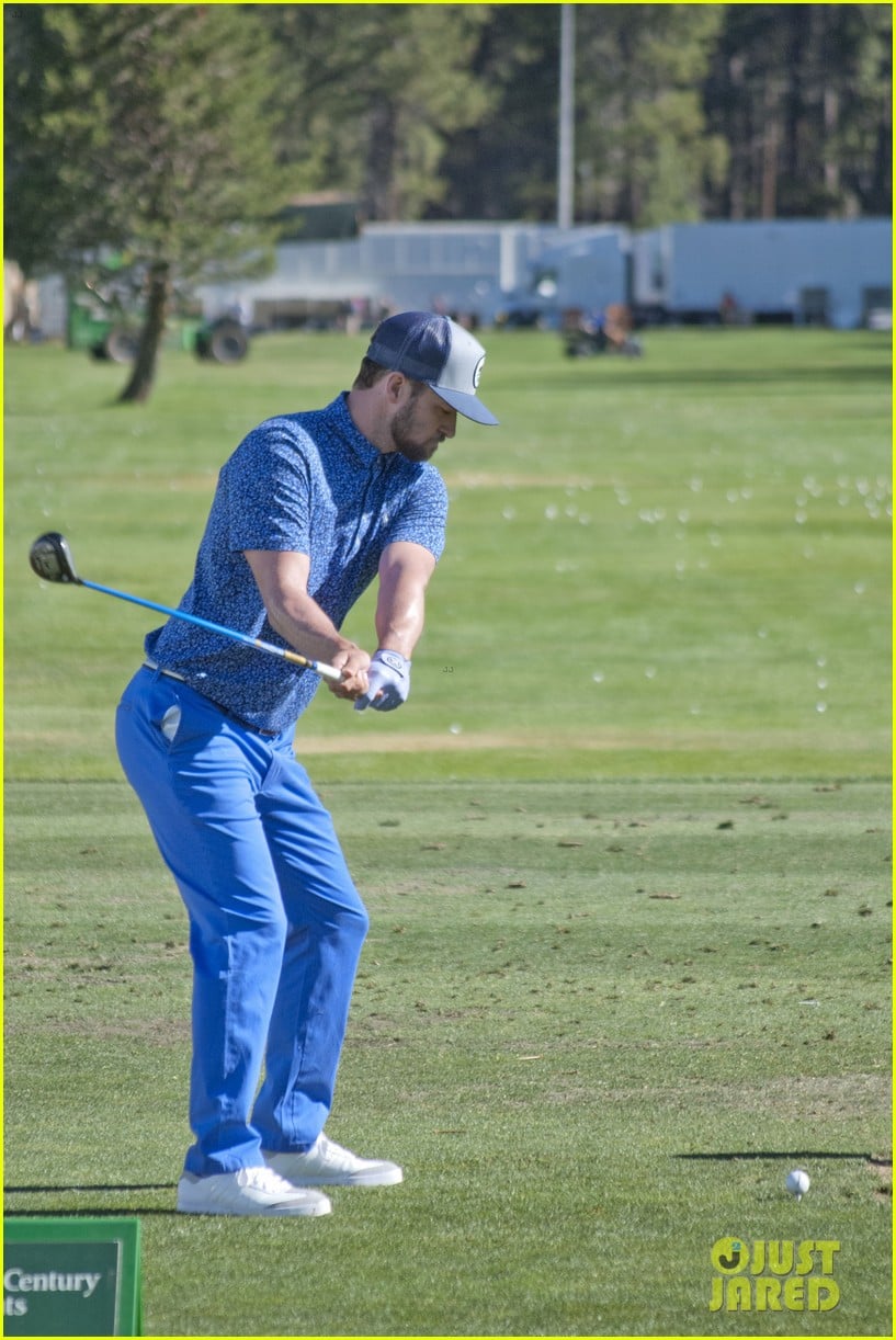 Justin Timberlake Hits the Green at Lake Tahoe Golf Tournament: Photo ...