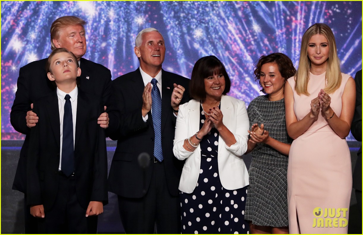 Donald Trump's Wife Melania, Son Barron, & Full Family Join Him On ...