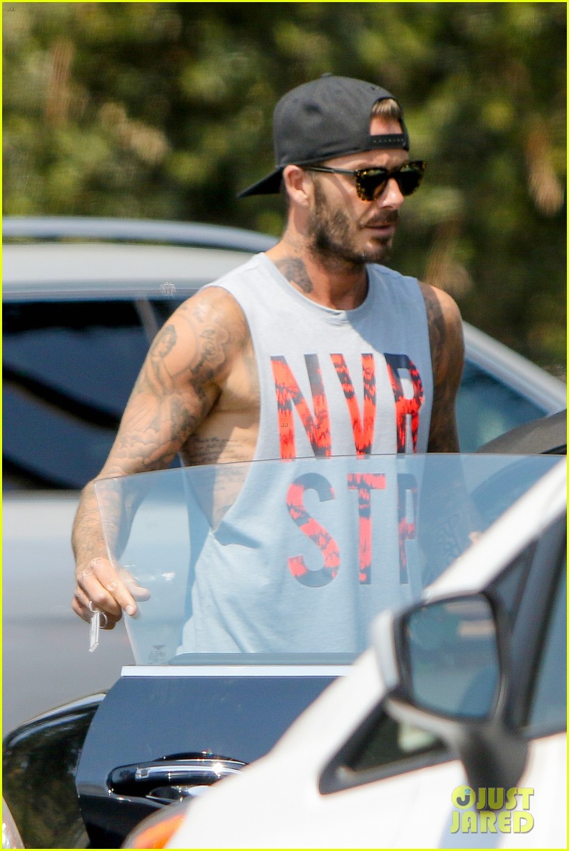 David Beckham's Wife Victoria Shows Off His New Neck Tattoos: Photo ...