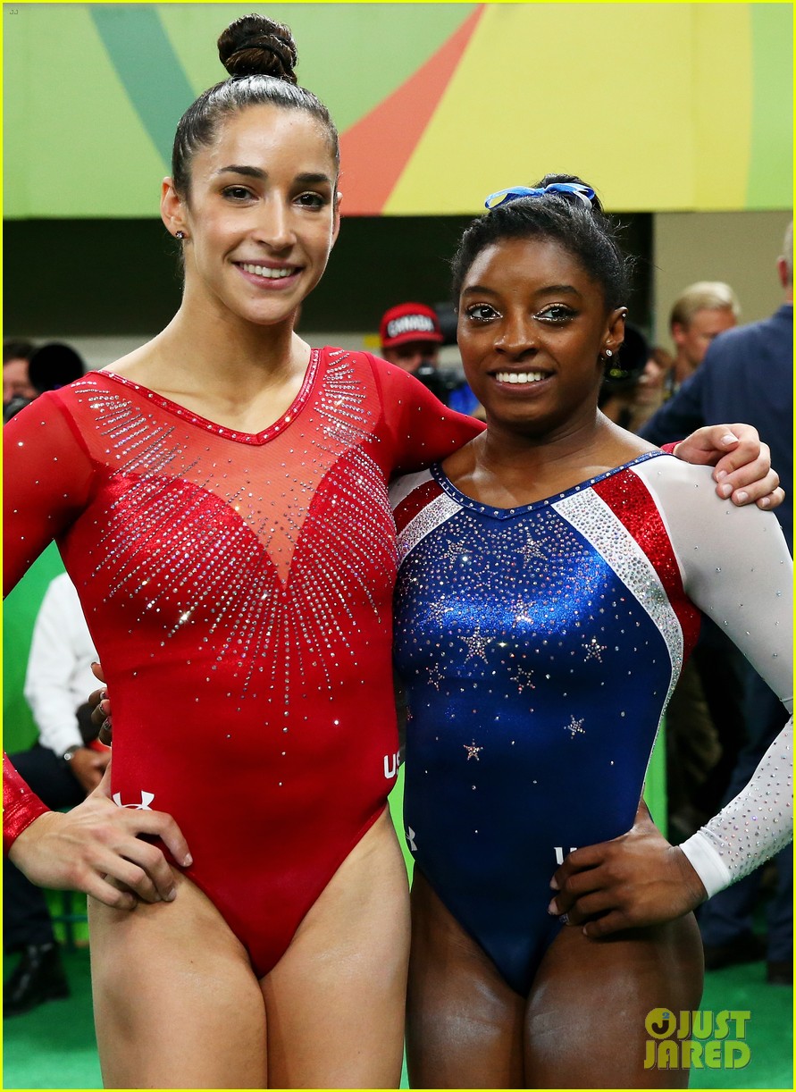 Simone Biles & Aly Raisman Take Gold & Silver in Gymnastics Floor ...