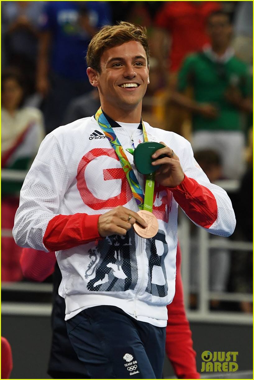 Tom Daley Celebrates Bronze Win in Men's Diving with Teammate Daniel ...