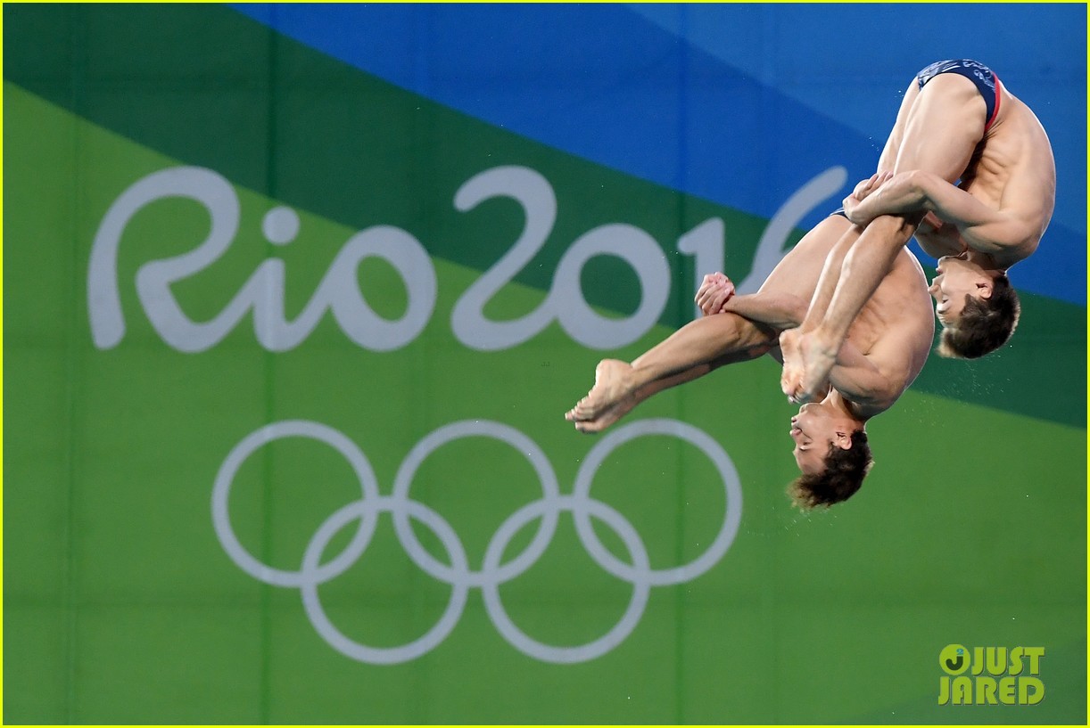 Tom Daley Celebrates Bronze Win in Men's Diving with Teammate Daniel ...