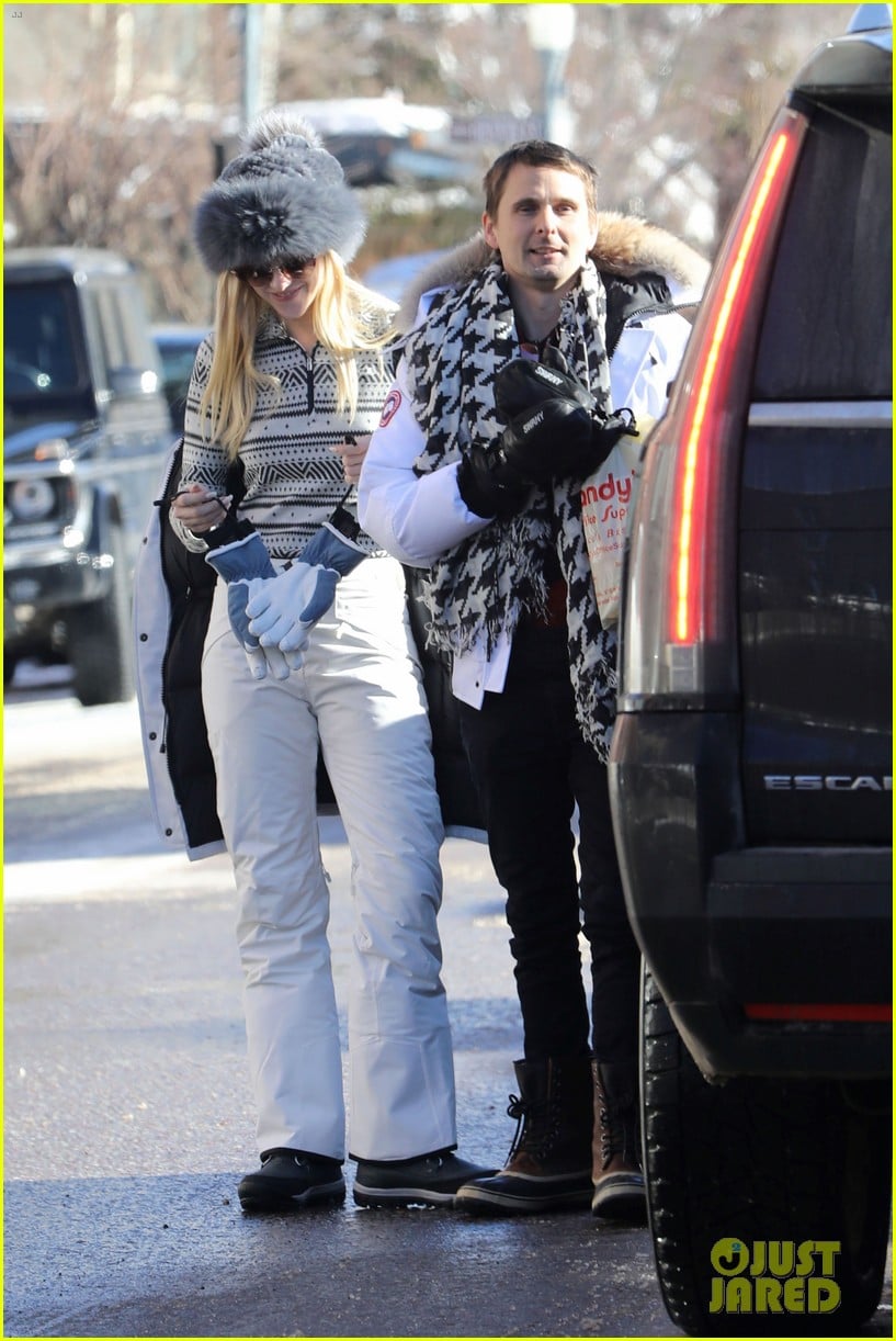Matt Bellamy & Girlfriend Elle Evans Arrive in Aspen to Celebrate the ...