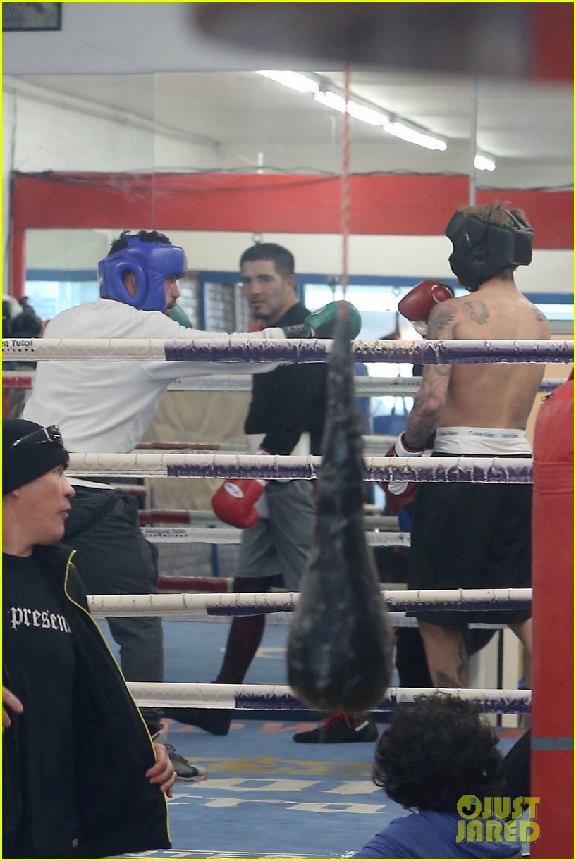Justin Bieber Is Drenched with Sweat After Boxing Session!: Photo ...
