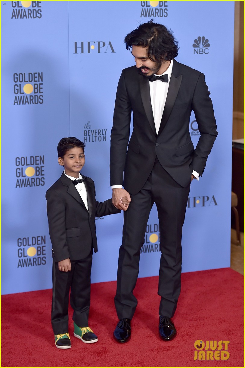 Dev Patel & Jonah Hill Hit Golden Globes 2017 Red Carpet: Photo 3839330 ...