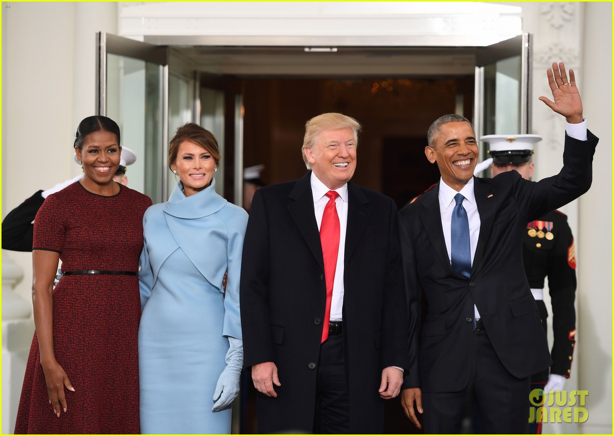 VIDEO: Barack & Michelle Obama Greet Donald & Melania Trump at White ...