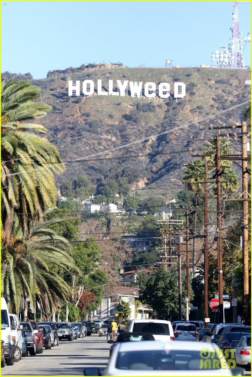 Someone Turned the Hollywood Sign Into the 'Hollyweed' Sign: Photo ...