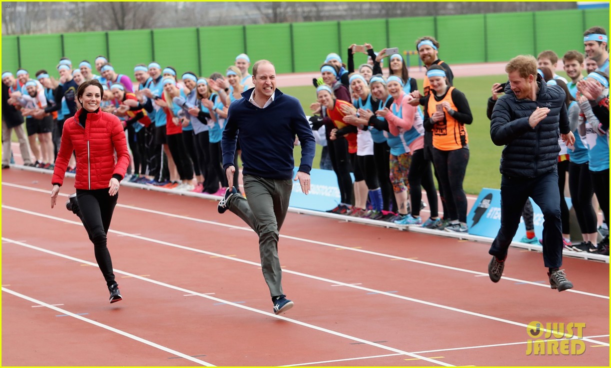 Prince Harry Races William & Kate at London's Olympic Park: Photo ...