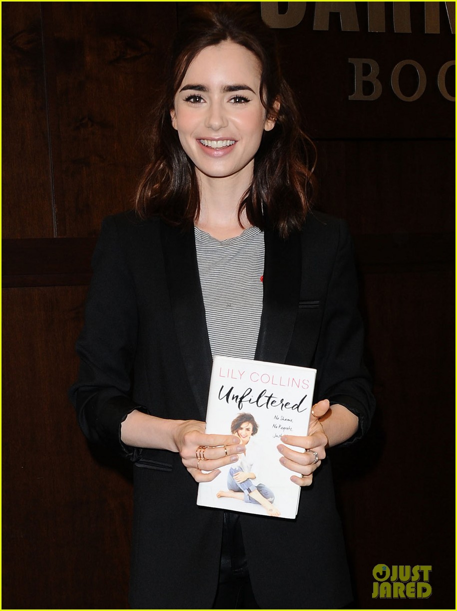 Lily Collins Signs Copies of Her New Book 'Unfiltered' in L.A.: Photo ...