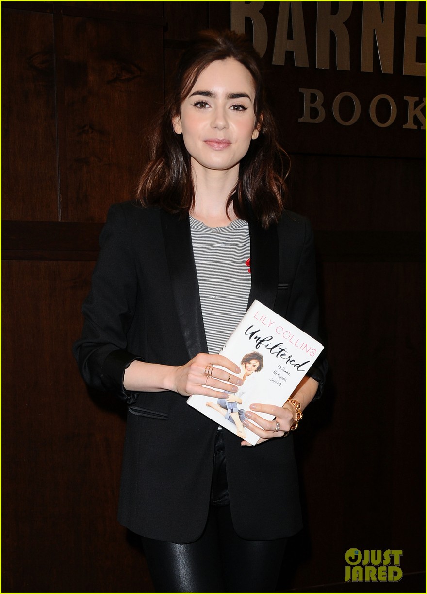Lily Collins Signs Copies of Her New Book 'Unfiltered' in L.A.: Photo ...