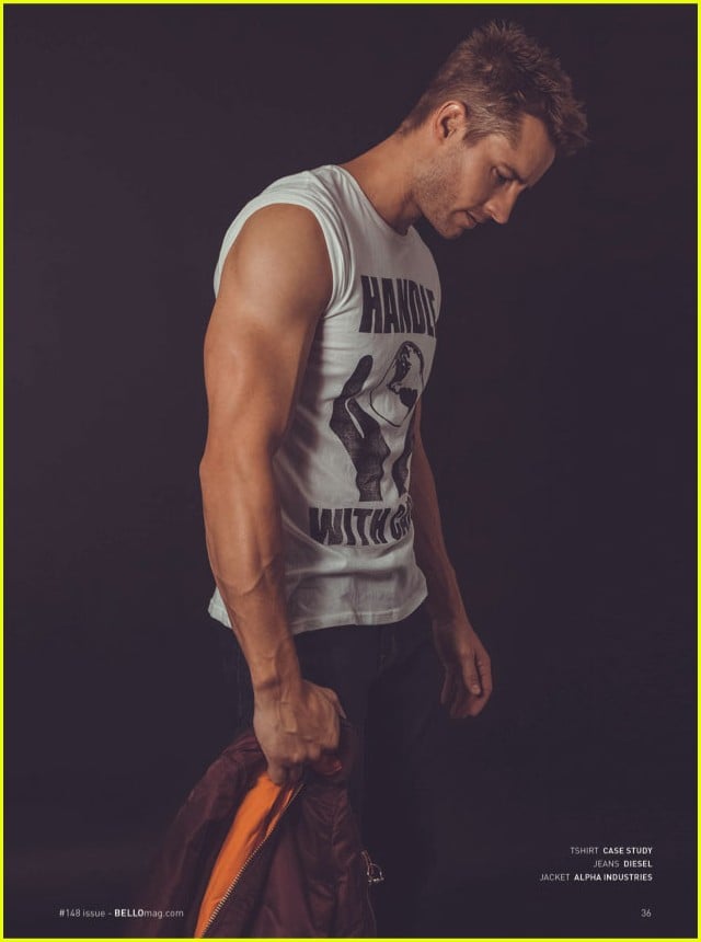 This Is Us' Justin Hartley Puts His Muscles on Display for 'Bello ...