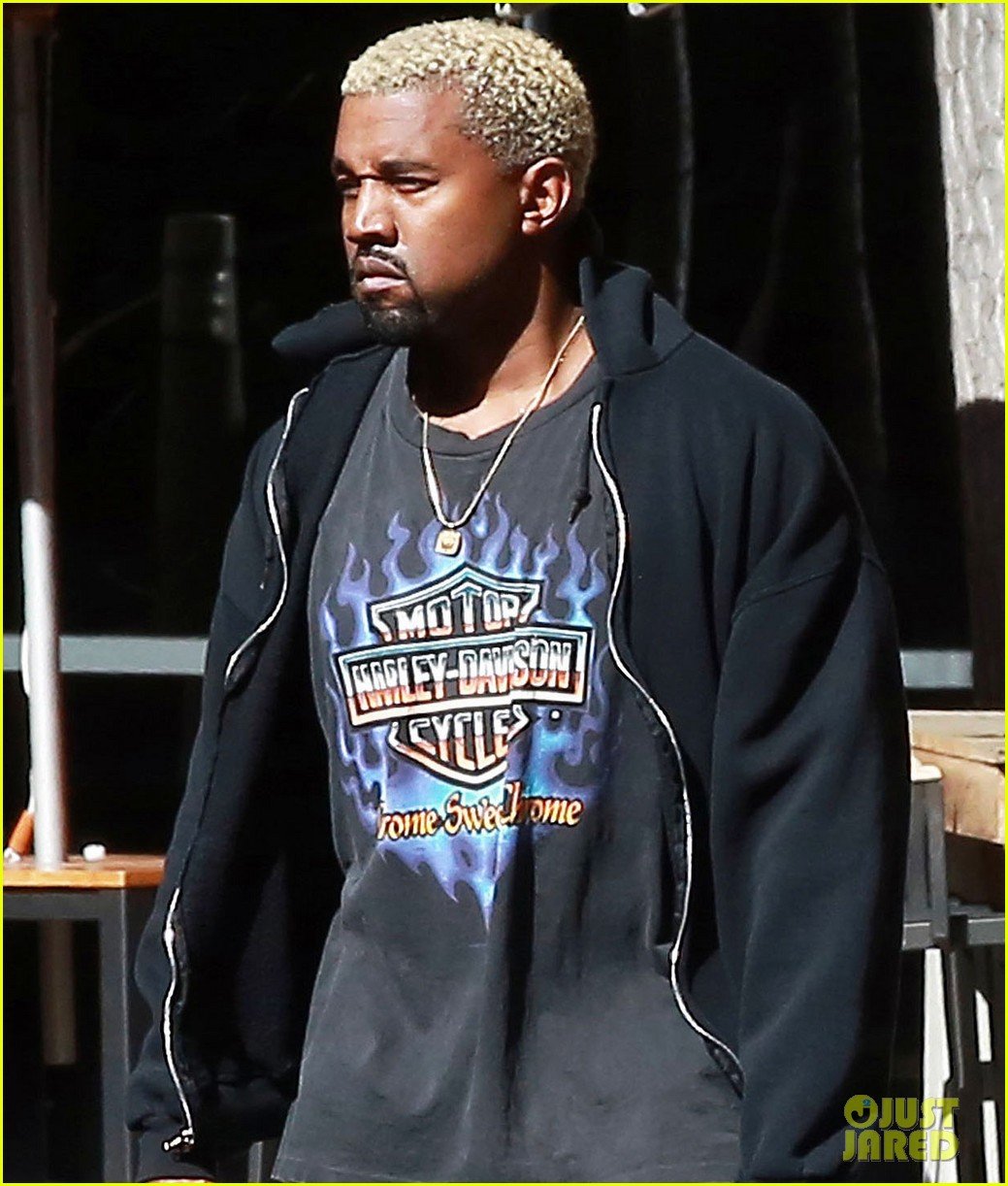 Kanye West Shows Off His Platinum Hair at the Gym: Photo 3868867 ...