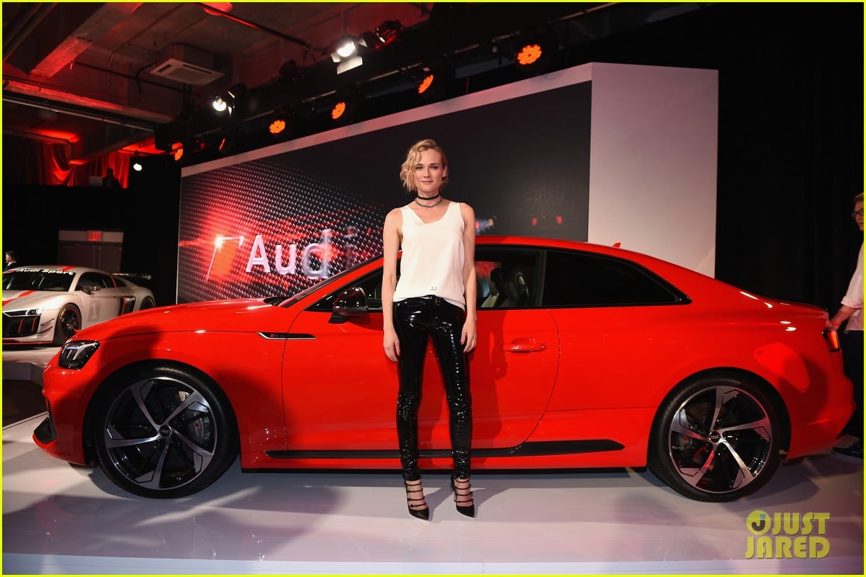 Diane Kruger Helps Launch New Audi Car with Rami Malek & Finn Wittrock ...
