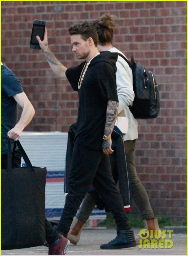 Liam Payne Wears Giant Gold Chain at the Recording Studio: Photo ...