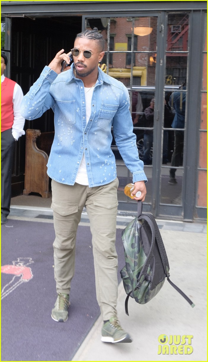 Michael B. Jordan Checks Out of the Bowery Hotel After Met Gala 2017 ...