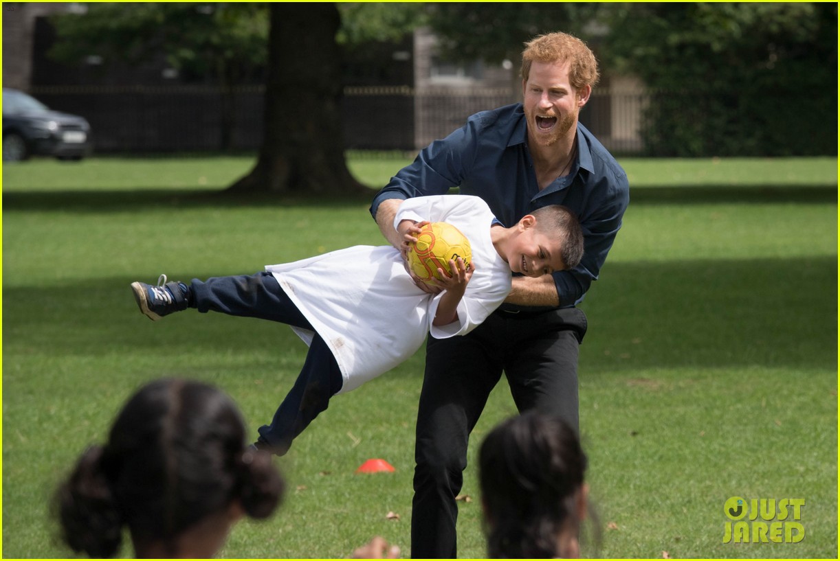 Prince Harry Takes Part in Fit & Fed Campaign With Some Adorable Kids ...