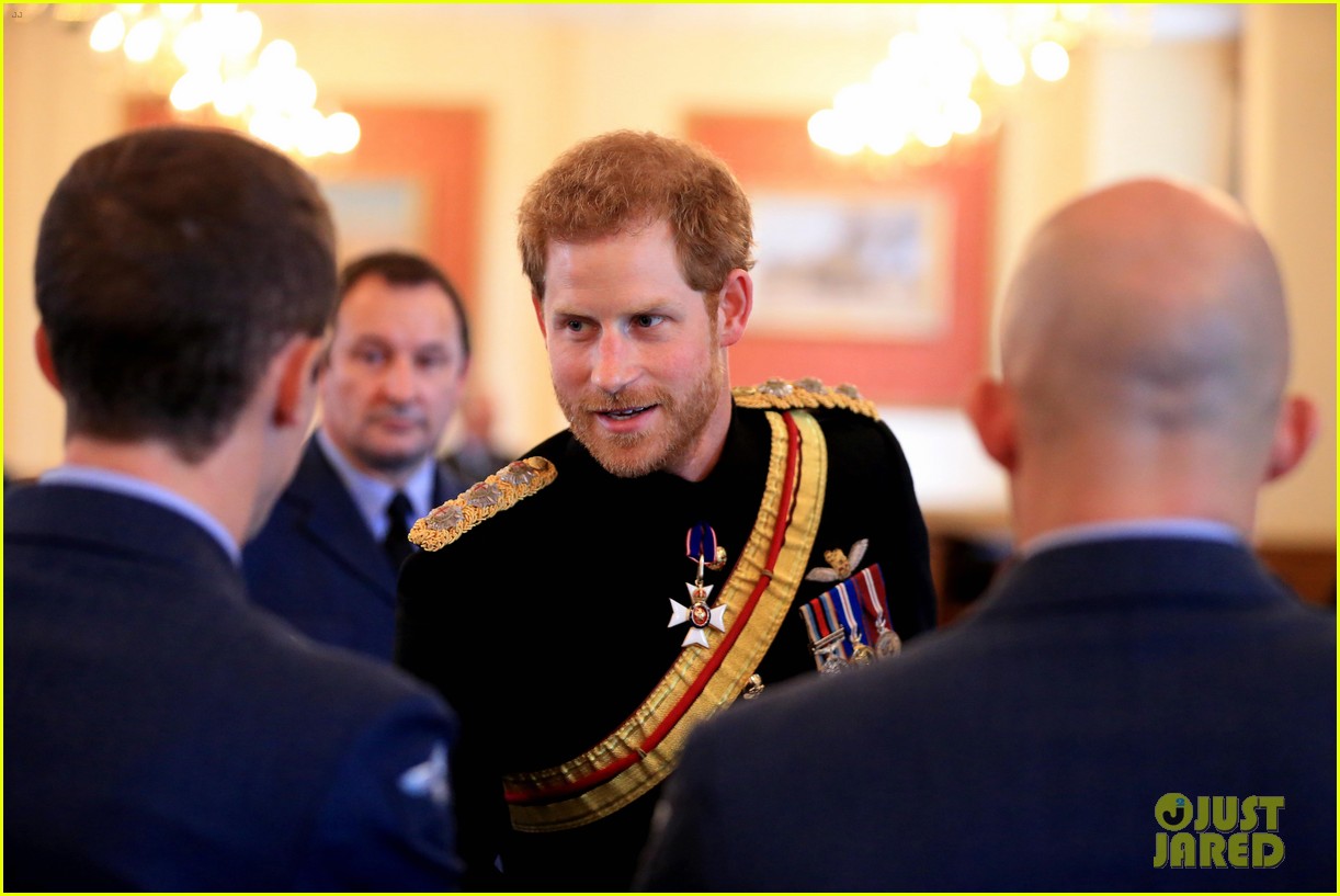 Prince Harry Dons Military Uniform for RAF Honington 75th Anniversary ...