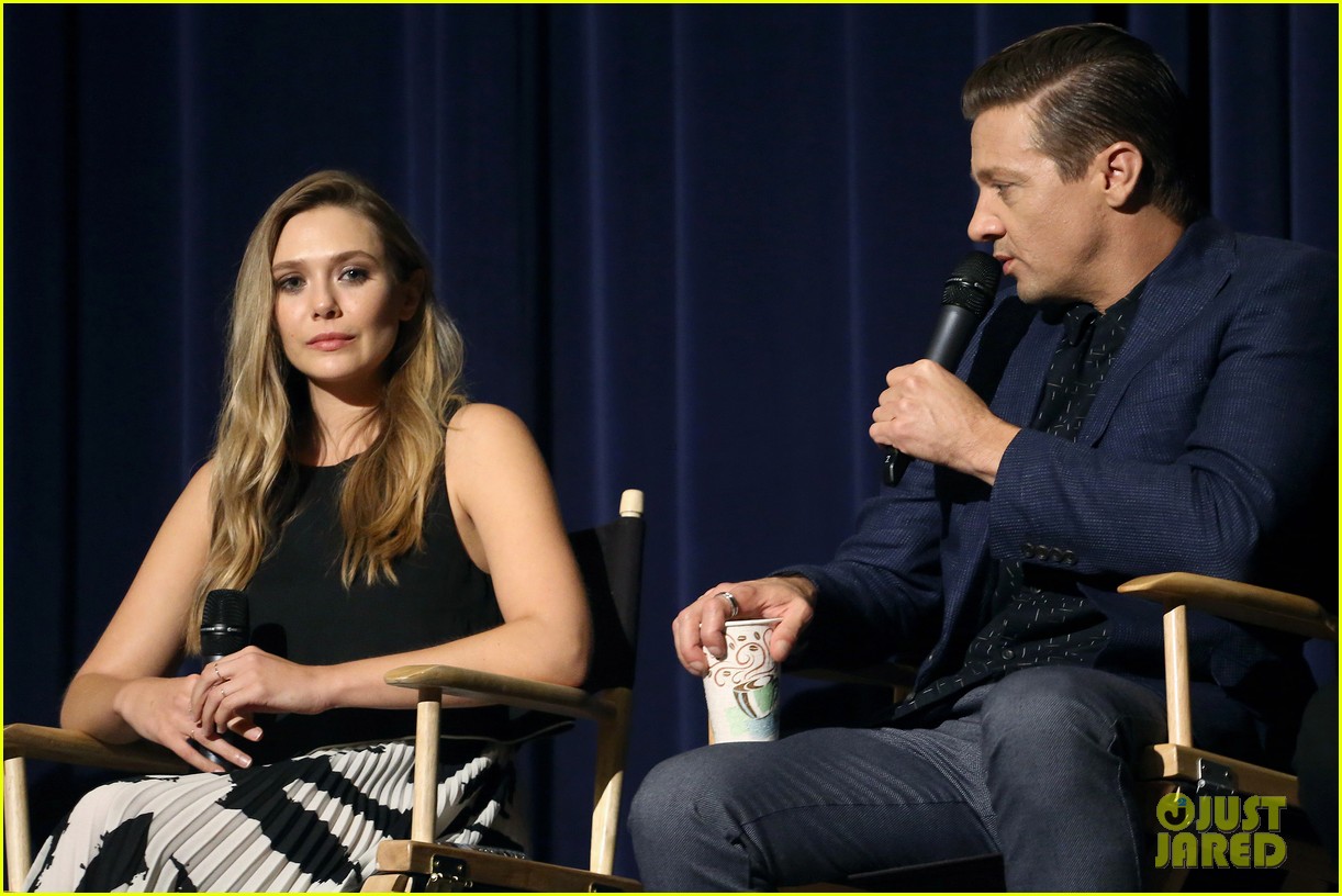 Elizabeth Olsen & Jeremy Renner Team Up for 'Wind River' L.A. Screening ...