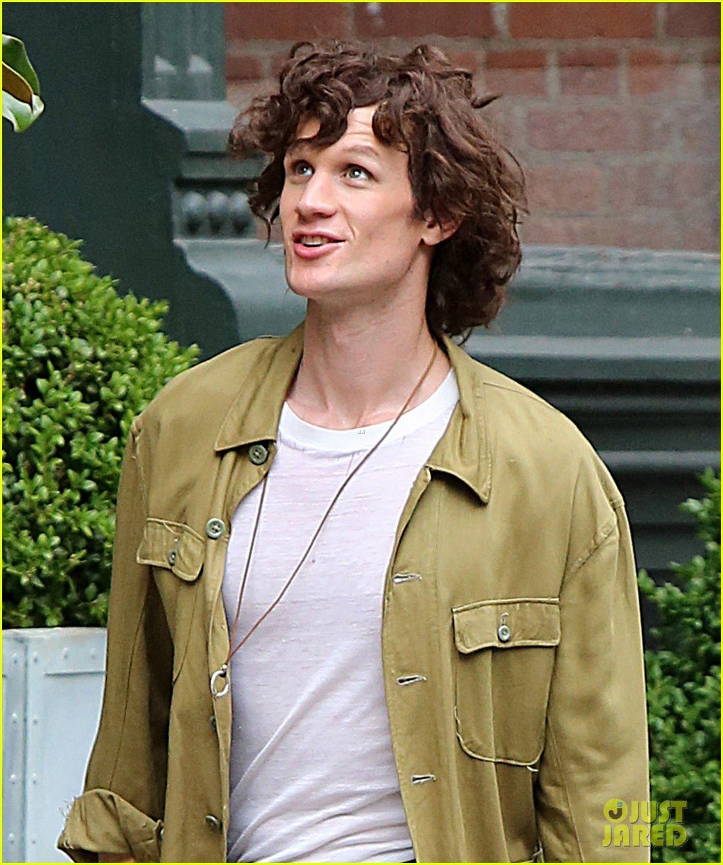 Matt Smith Wears a Curly Wig on 'Mapplethorpe' Movie Set!: Photo ...