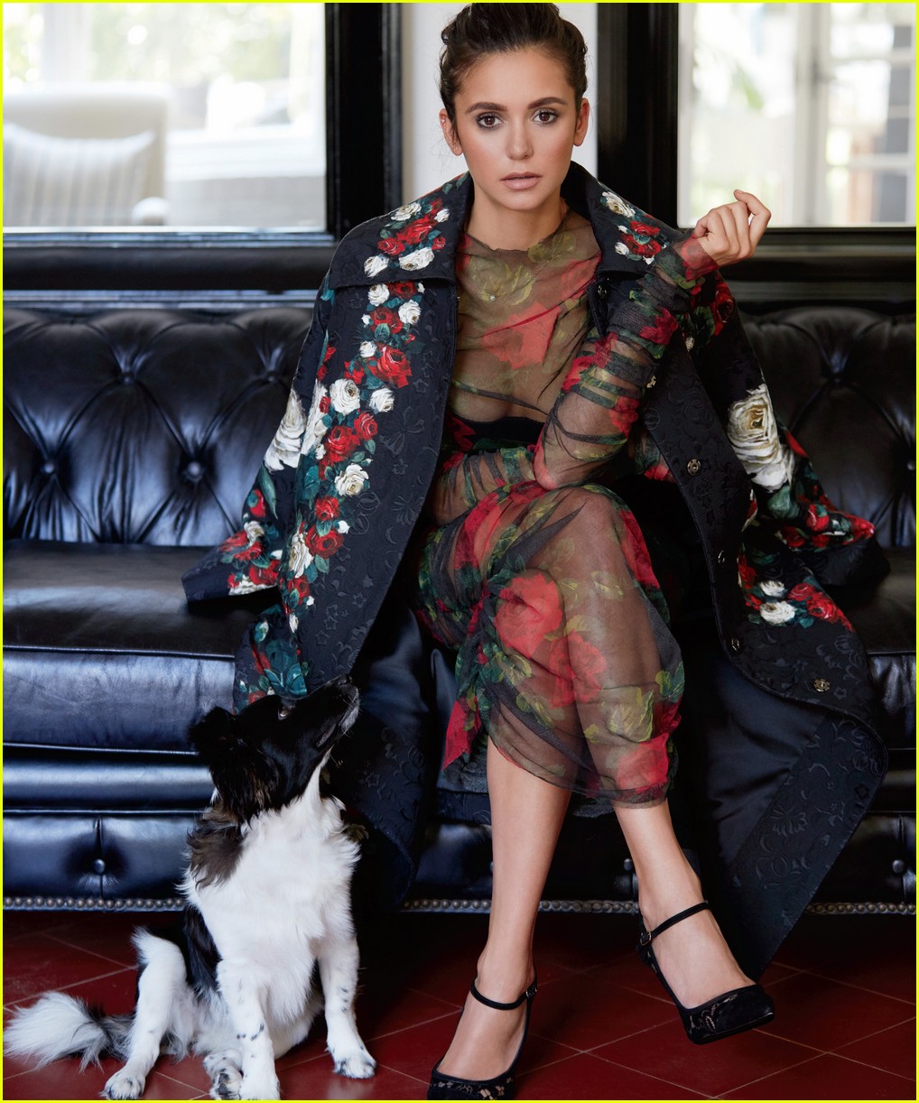 Nina Dobrev Wears Crochet Bra Top for 'Ocean Drive' Cover: Photo ...