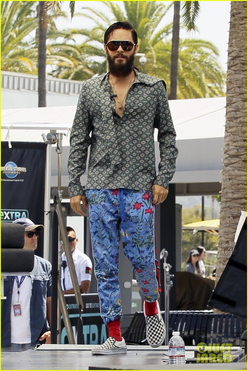 Jared Leto Mixes Patterns While Promoting 'Walk on Water': Photo ...