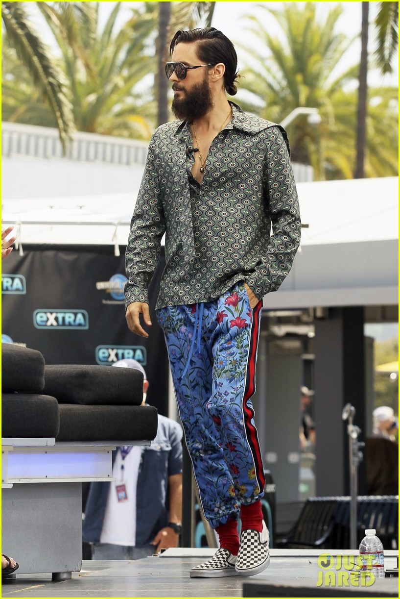 Jared Leto Mixes Patterns While Promoting 'Walk on Water': Photo ...