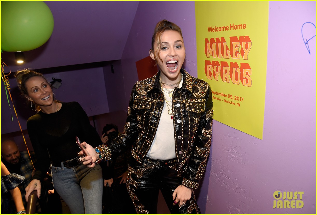 Miley Cyrus Reunites with Best Friend Lesley at Her Album Release Party ...