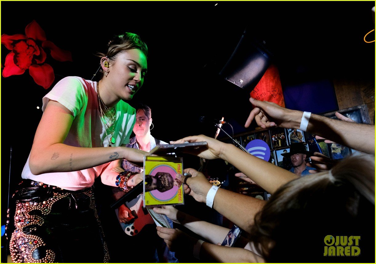 Miley Cyrus Reunites with Best Friend Lesley at Her Album Release Party ...