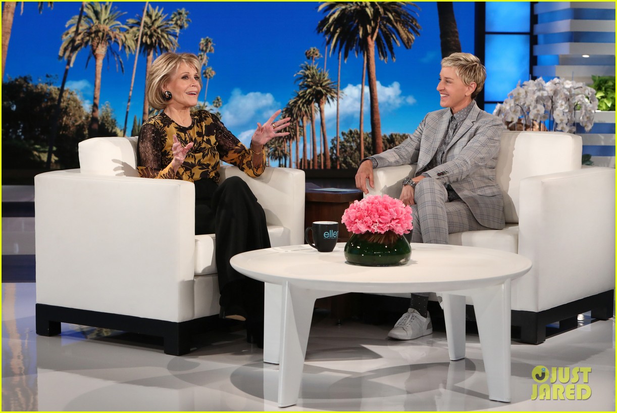 Jane Fonda Tells Ellen She's 'Unhappy' That Latest Love Scene with ...