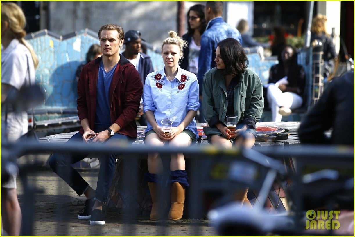 Sam Heughan Films 'Spy Who Dumped Me' Scenes in Amsterdam with Mila ...