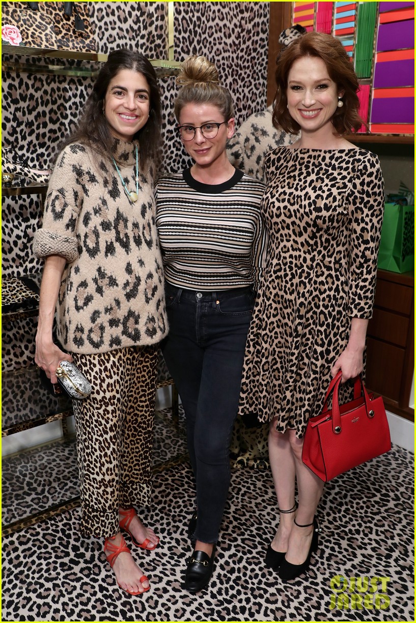 Ellie Kemper & Zosia Mamet Buddy Up at Kate Spade New York Leopard Pop ...