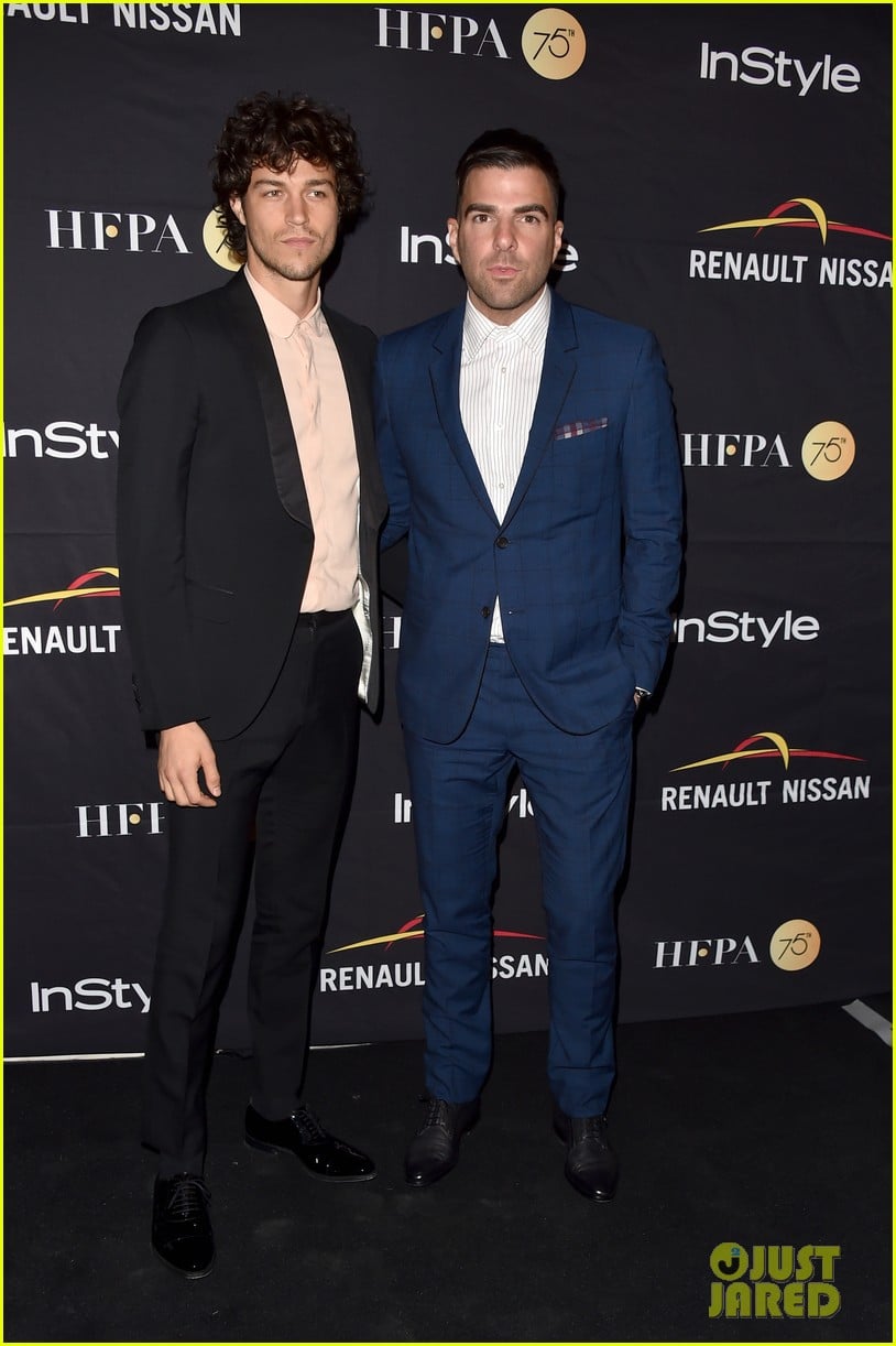 Zachary Quinto & Partner Miles McMillan Attend TIFF's Star-Studded HFPA ...