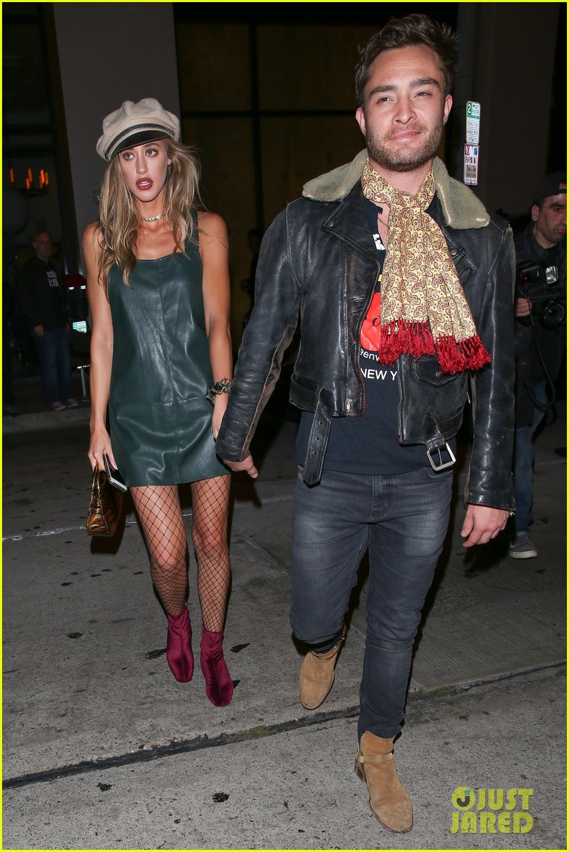 Ed Westwick & Girlfriend Jessica Serfaty Go on a Dinner Date in LA ...