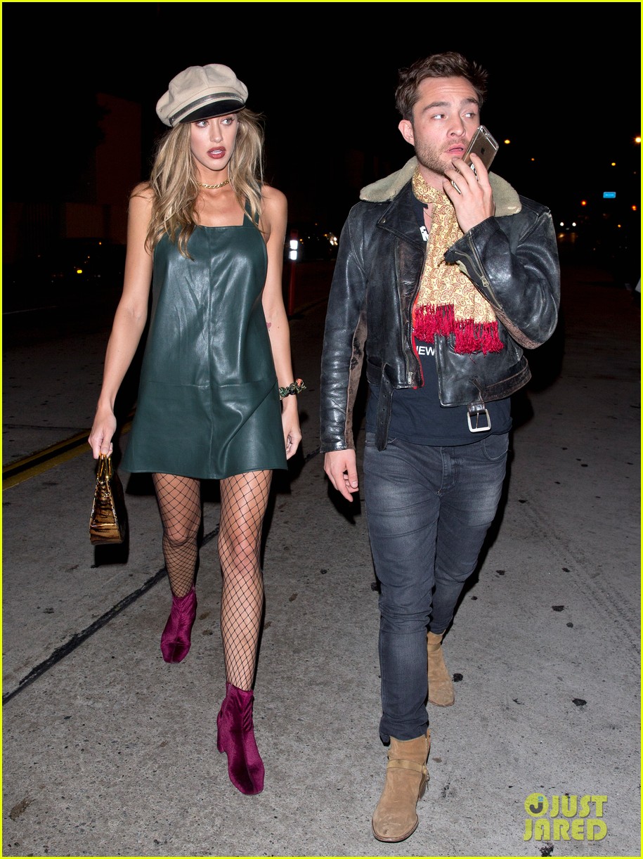 Ed Westwick & Girlfriend Jessica Serfaty Go on a Dinner Date in LA ...
